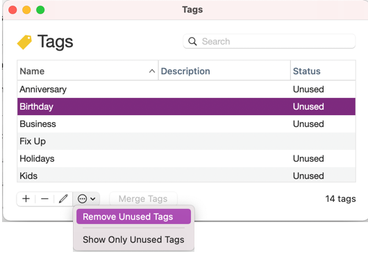 Adding categories or tags