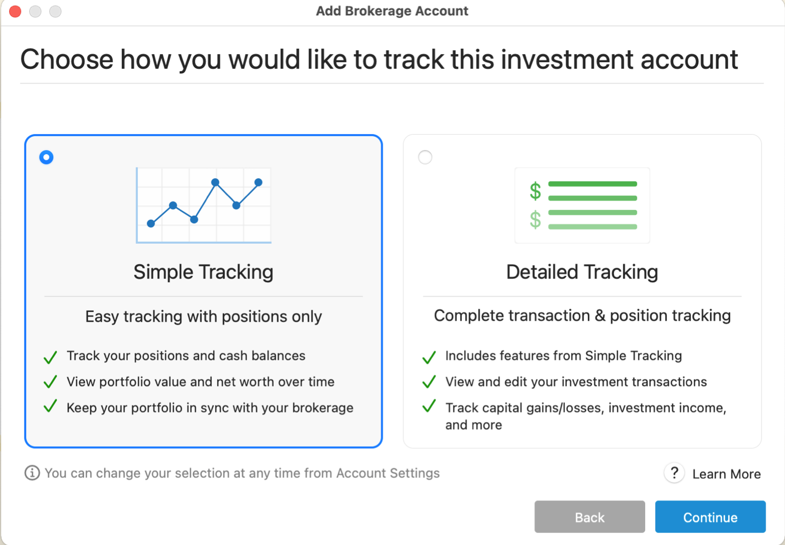 About Simple Tracking