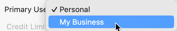 Primary Use: Business vs. Personal