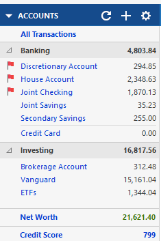 About the Account Bar