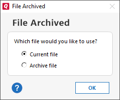 How do I archive Quicken information at year's end?